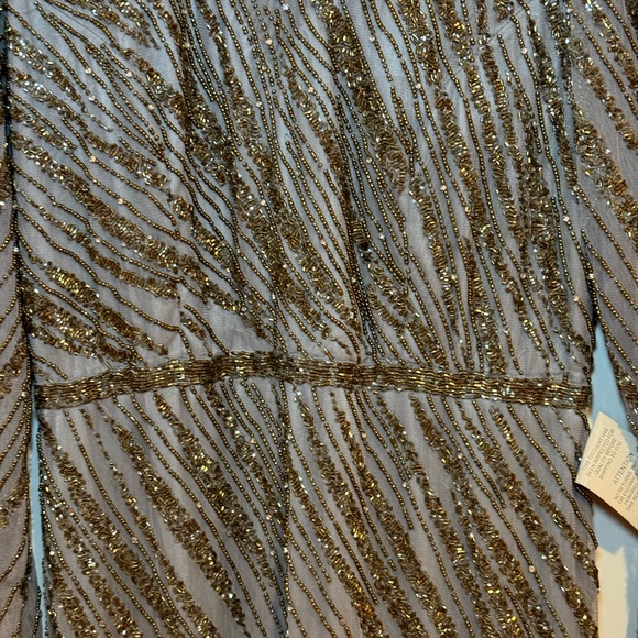 Mac Duggal | Dresses | Nwt Mac Duggal 524 Long Sleeve Beaded Column ...